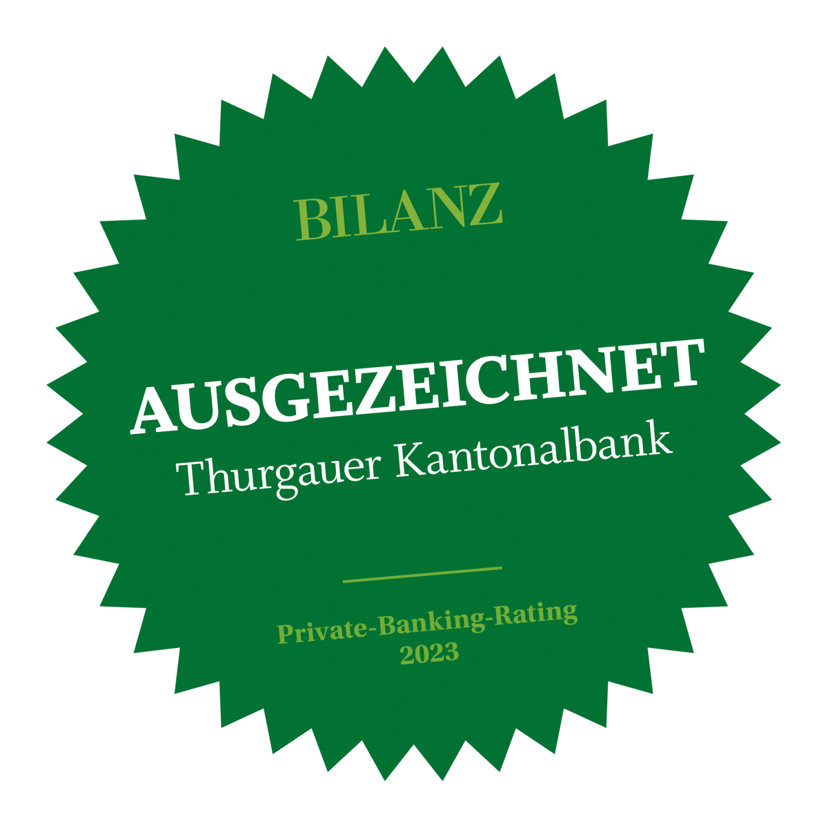TKB mit ausgezeichnetem Private Banking
